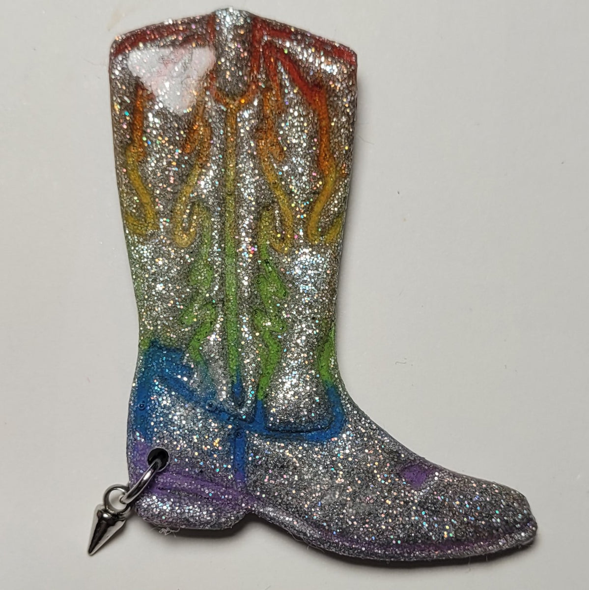 Rainbow Cowboy Boot Pin – The Crafty Queer